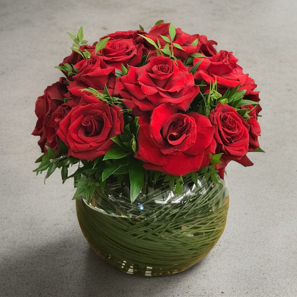 arranjo "para alguem especial" 20 rosas importadas - tsuji flores